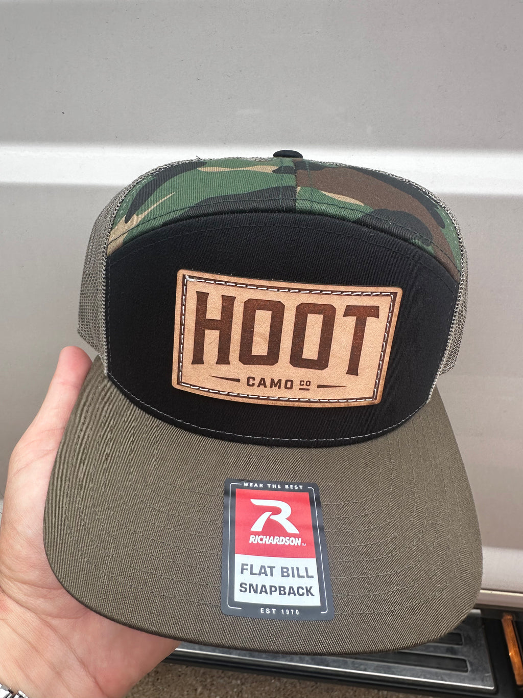 Camo Leather Patch – Hoot Camo