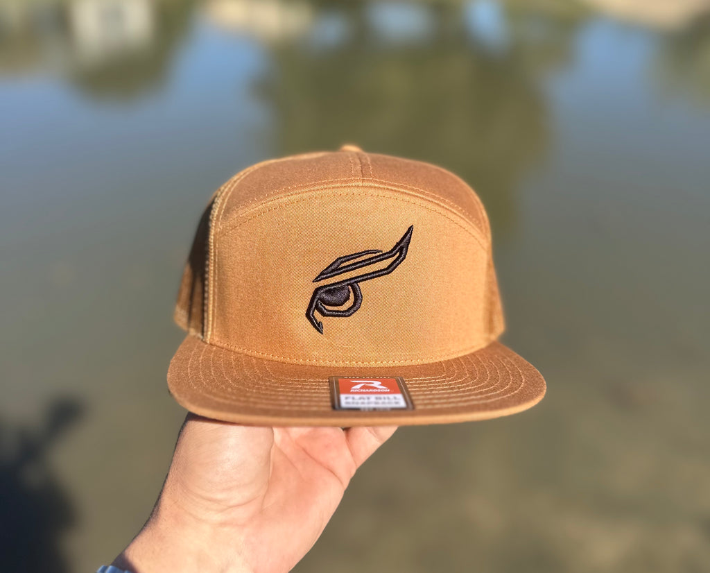 Caramel 7 Panel / Black Icon – Hoot Camo